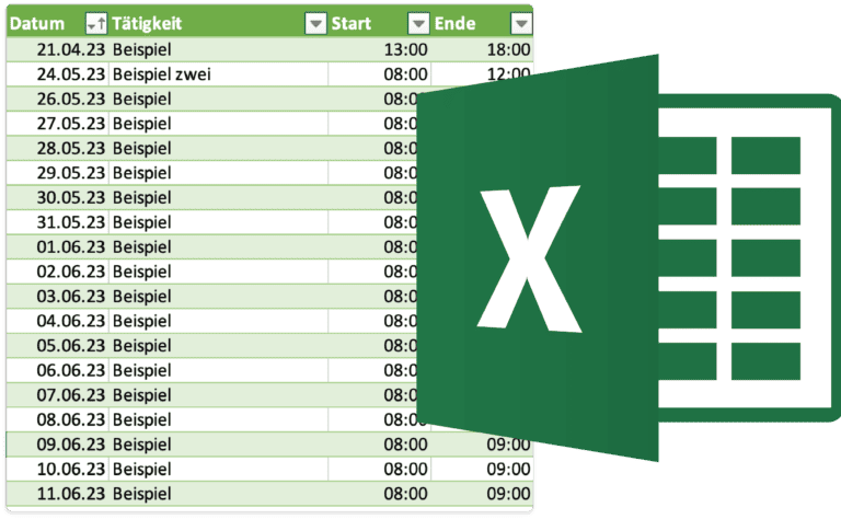 Gratis Vorlage Zeiterfassung Excel - MILKEE